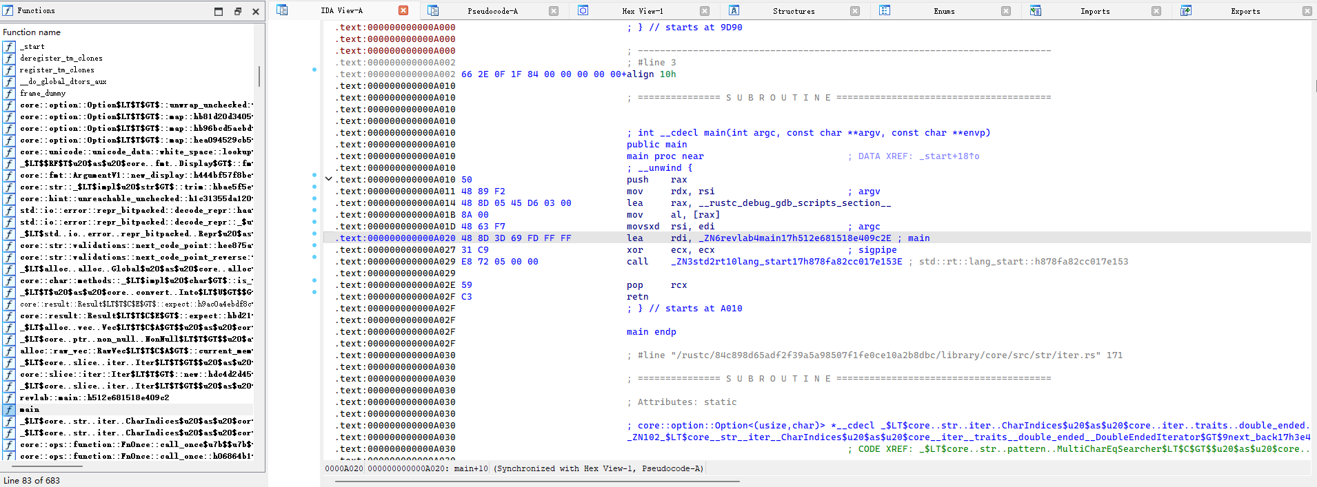 Rust逆向学习 (1) | CoLin's BLOG